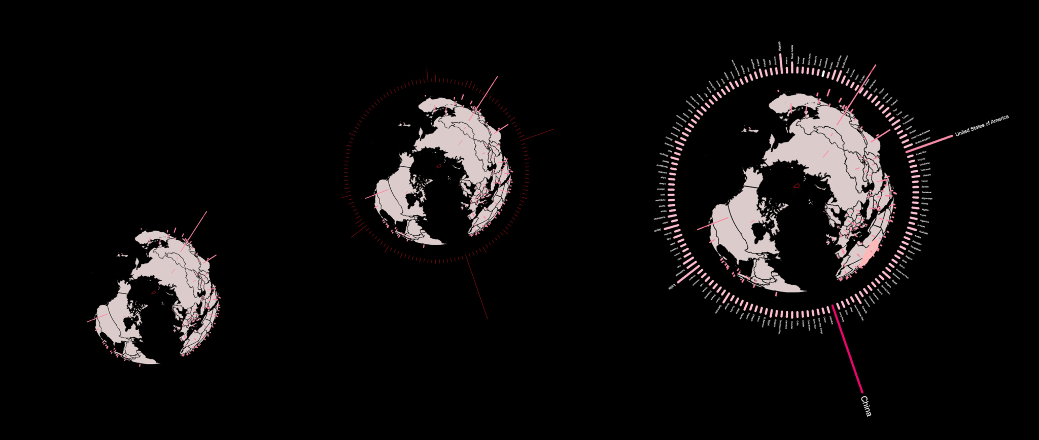 Global scale data visualization – IAAC BLOG