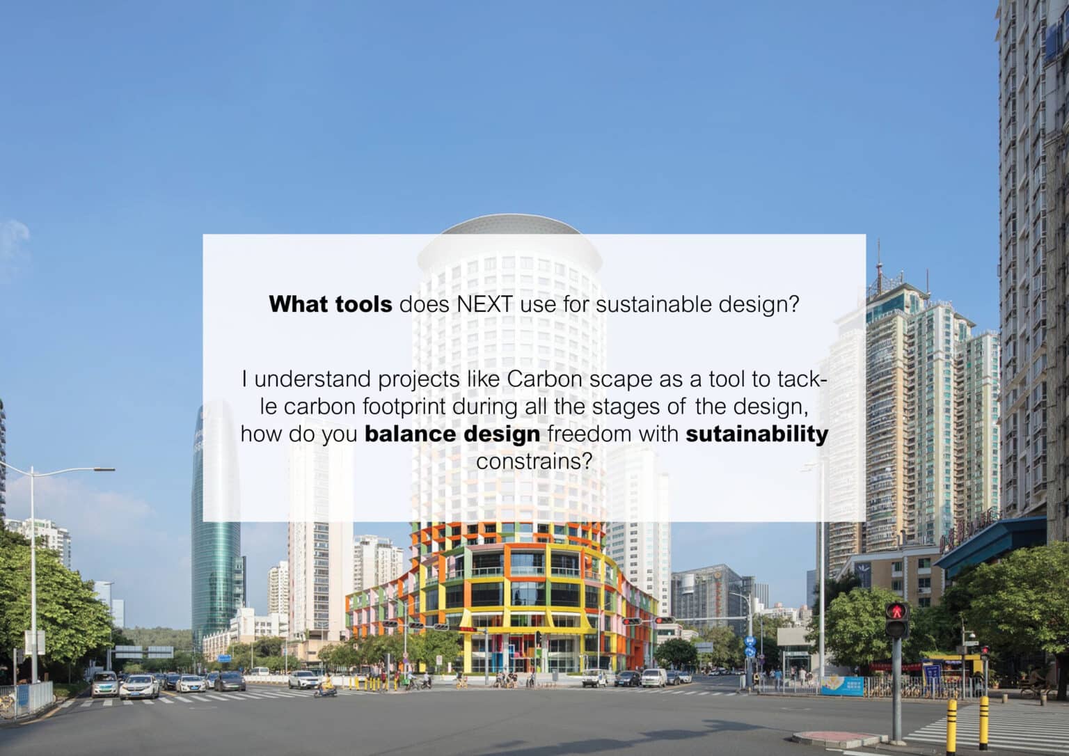 Computational Sustainability at NEXT - IAAC BLOG